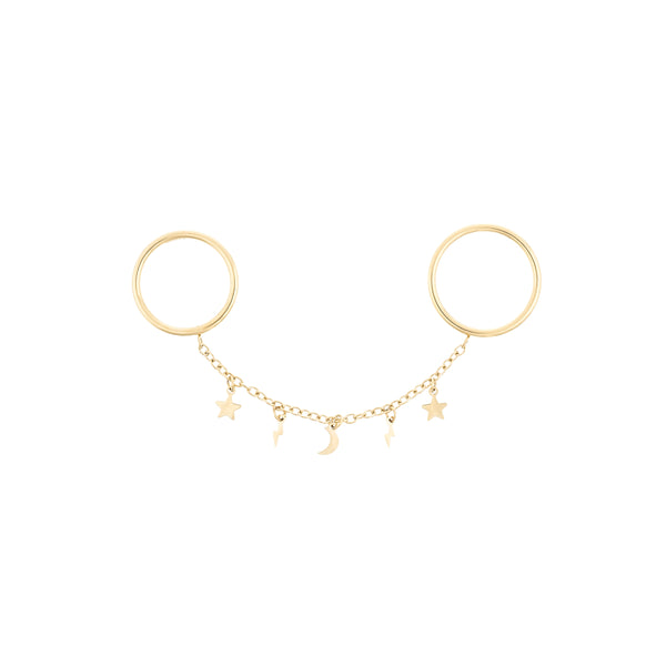 CHARM DOUBLE RING – DARK department