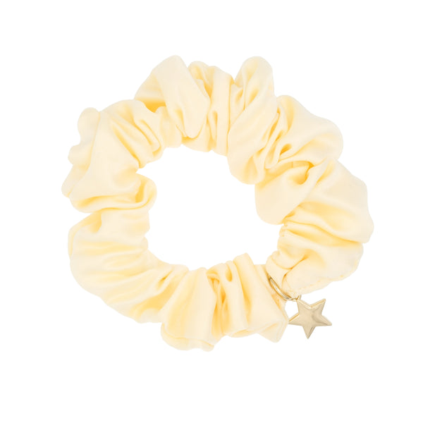 SATIN SCRUNCHIE PALE YELLOW – DARK department