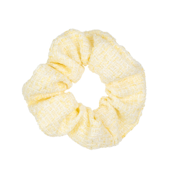 TWEED SCRUNCHIE PALE YELLOW – DARK department